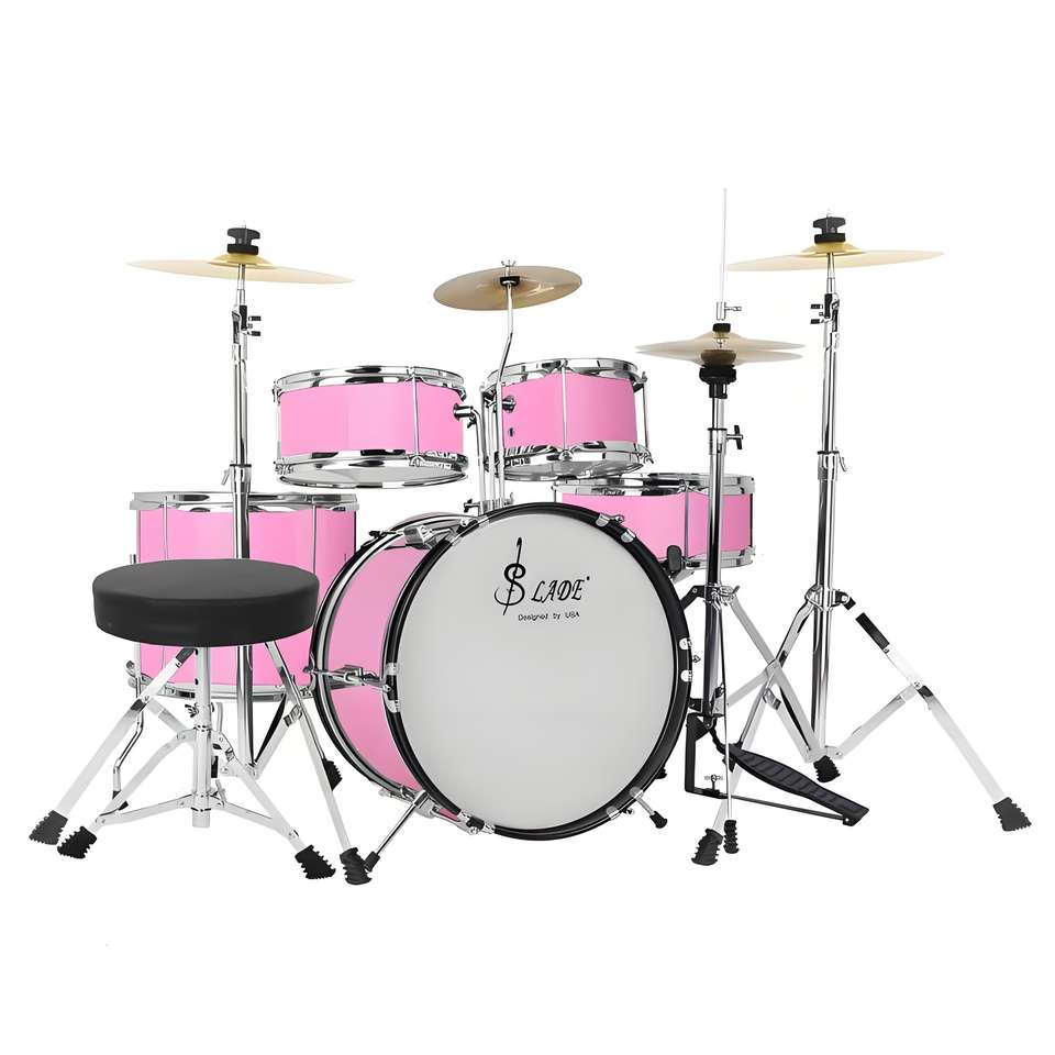 SLADE Factory OEM ODM Wholesale Kids Drum Set 5 Drums 4 Cymbals