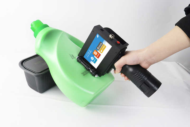 TIJ Portable Handheld Inkjet Printer Barcode QR Glass Bottle Expiry ...