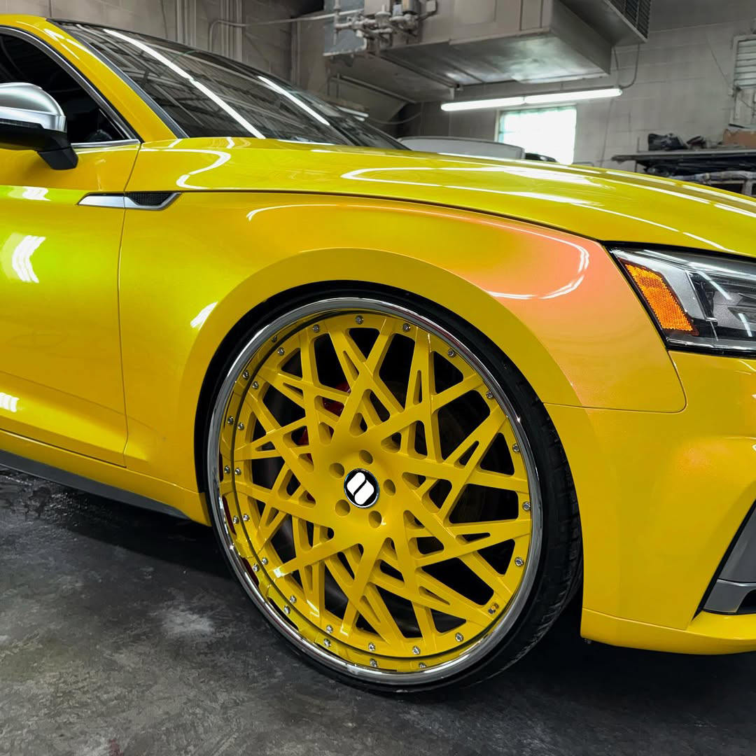 Upgrade Your Vehicle With Yellow Car Rims - High Quality