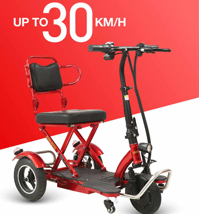 2023 Waterproof Foldable 3 Wheel Electric Scooter with Seat
