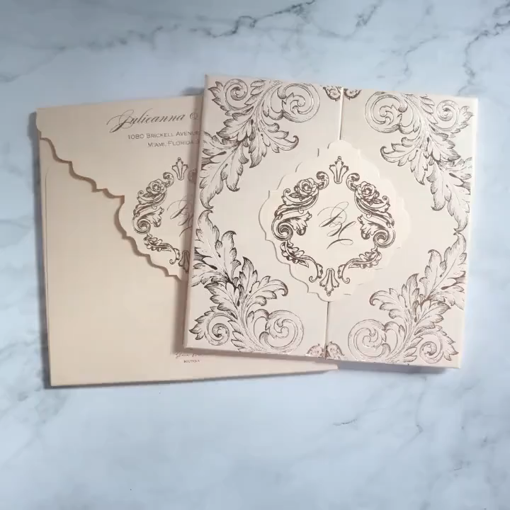 Customizable Wedding Invitations - Booklet Style Prints
