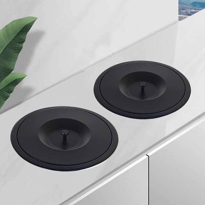 Kitchen Cabinet Waste Bin Countertop Dustbin Built-in Trash Can Conceal ...