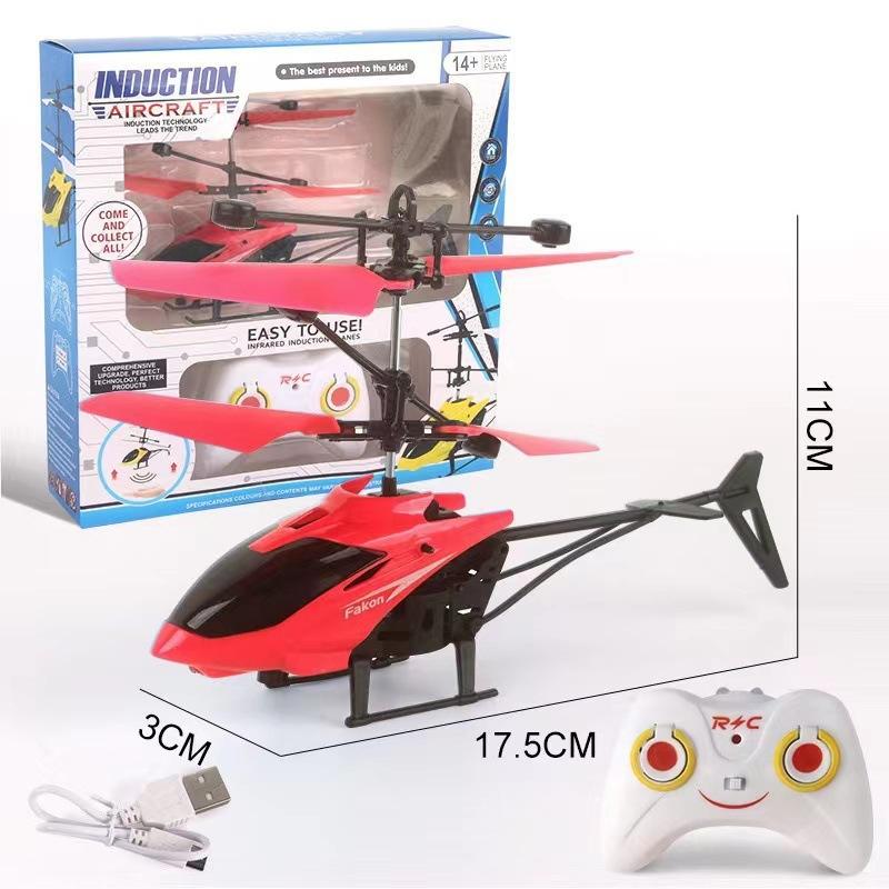 2024 Mini RC Infrared Induction Radio Control 2CH Gyro Flying ...