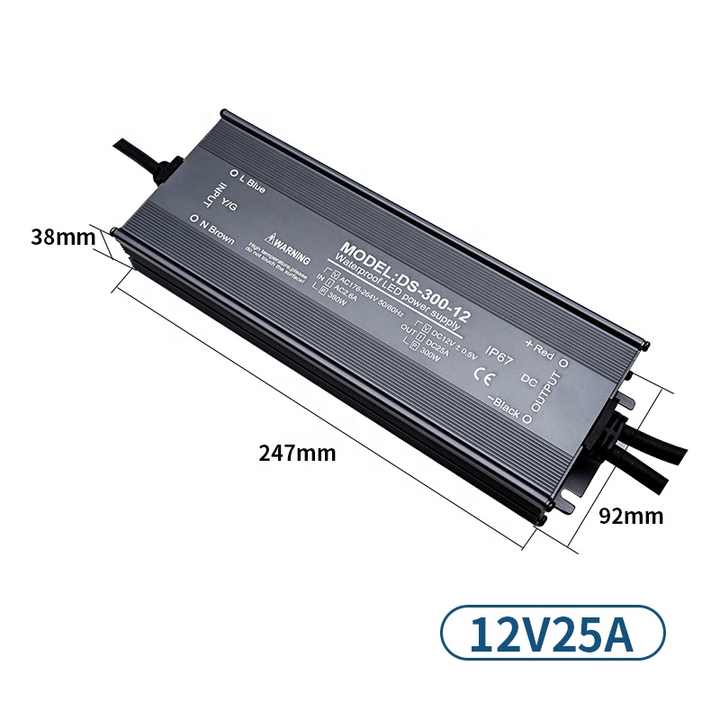IP67 Waterproof Switching Power Supply Transformer DC 12V 24V Lighting Driver 60W 100W 120W 150W ...