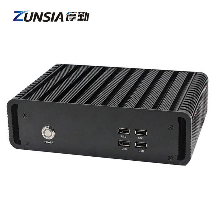 Zunsia OEM mini pc Intel 2nd 3rd CPU Fanless mini pc 2LAN 6COM HD-MI ...