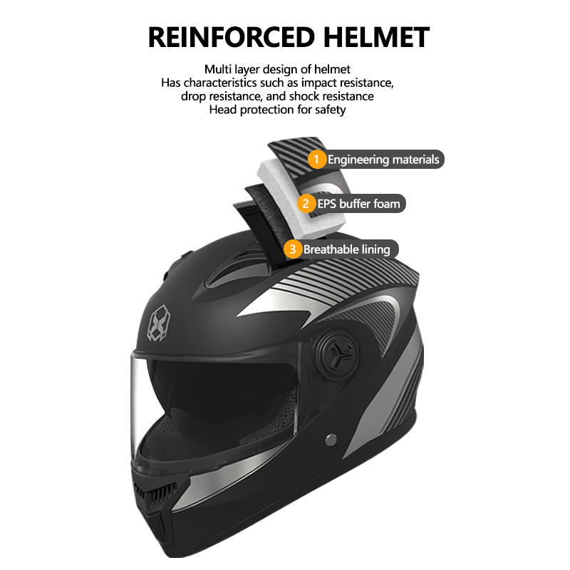 Professional New PP Full Face Motorcycle Racing Helmet-Ventilated ...
