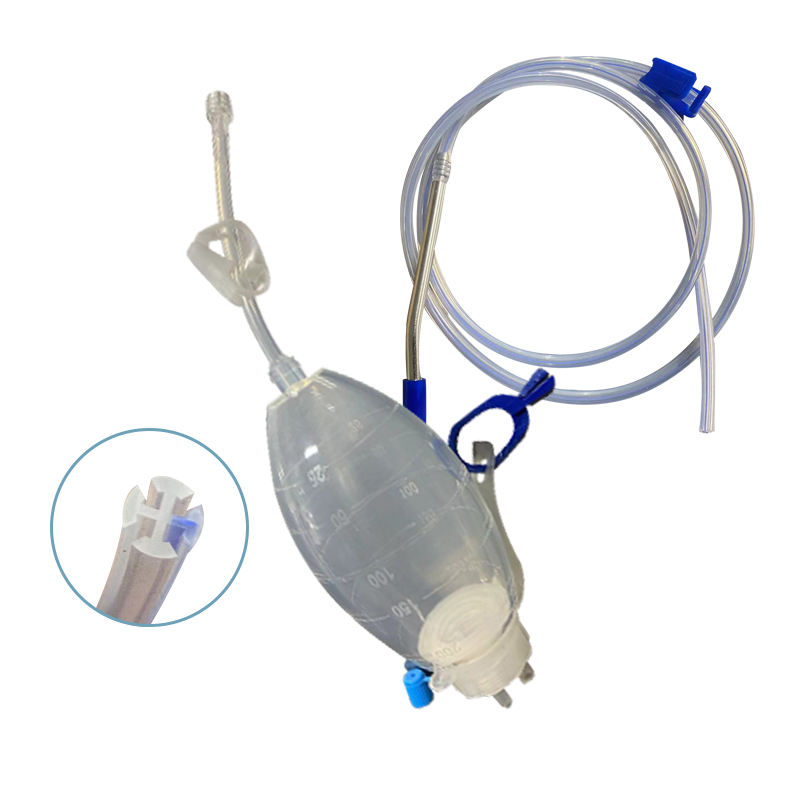 Silicone Jackson Pratt Drains Surgical Negative Pressure Drainage Tube ...