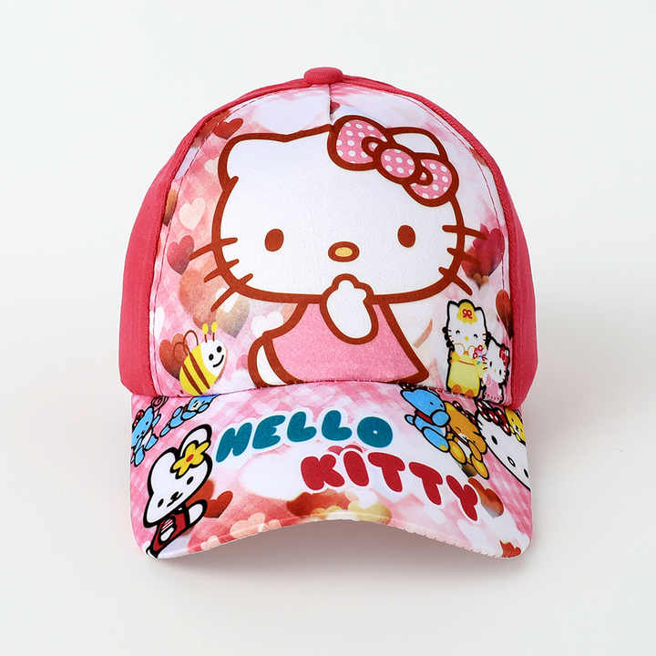 Trendy Anime Hello Kitty Kuromi Kids Pattern Printing Peaked Cap Hat ...
