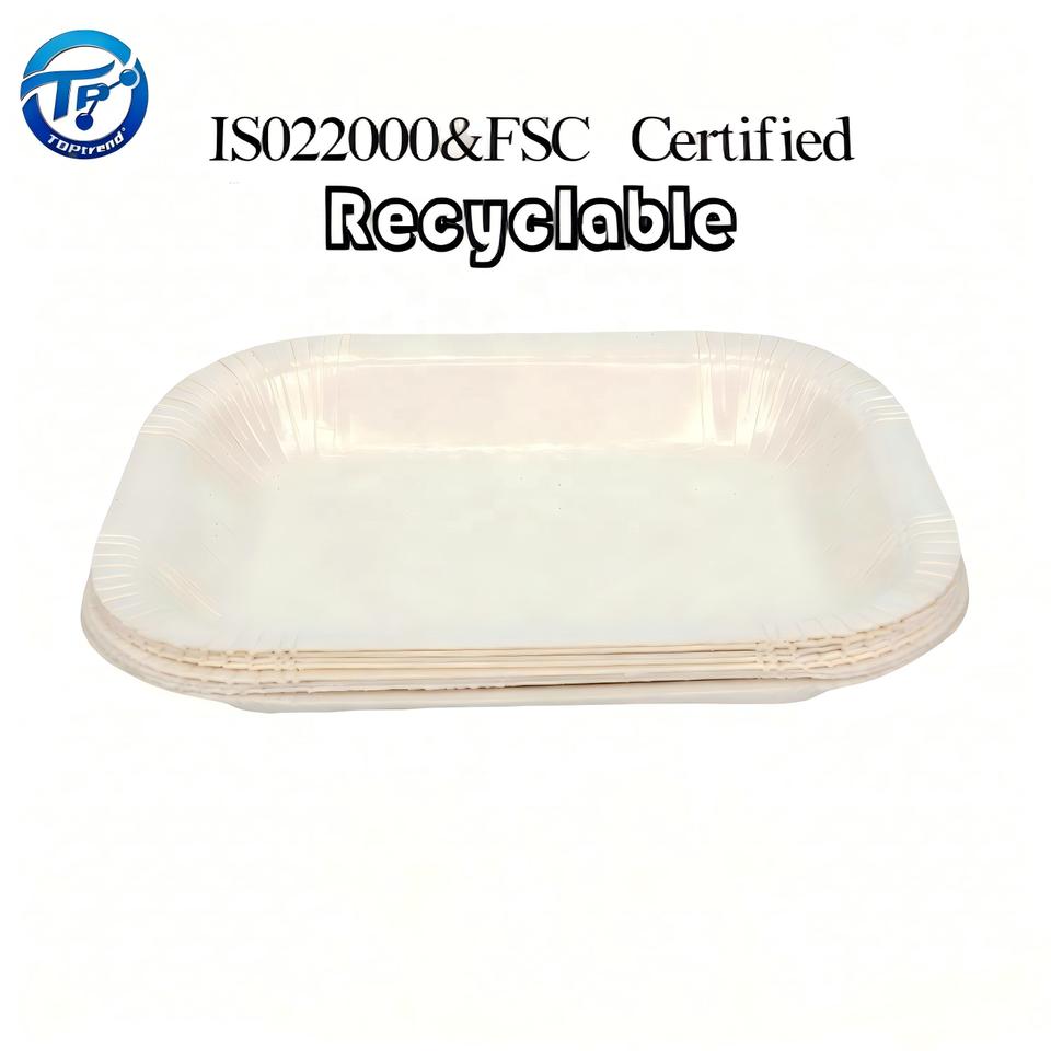 Custom Logo Eco-Friendly Recyclable Heat Resistant PET Coated Food ...