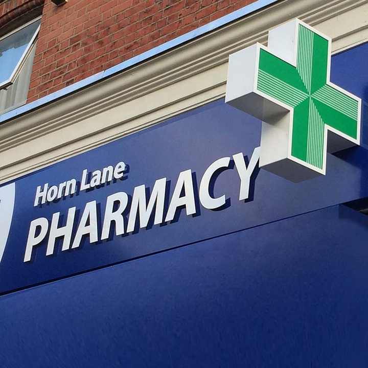 EZD Custom LED Pharmacy Green Cross Sign - Bright & Durable