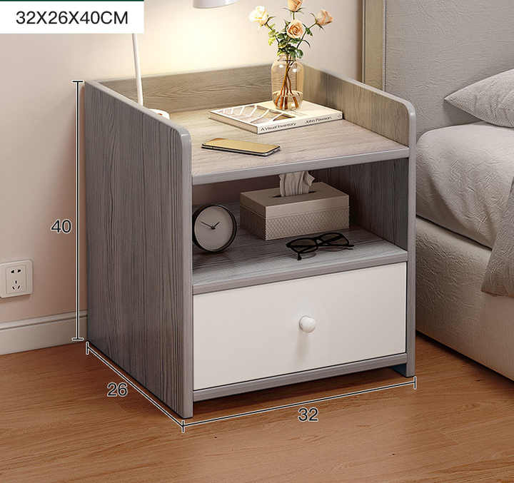 Factory manufacturer bedside table wooden nightstand bedside cabinet product modern bedroom ...