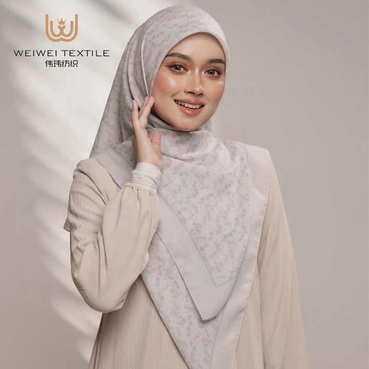 New Arrival Bawal Printing Hijab Scarf Hijab Ironless Malaysia Printed ...