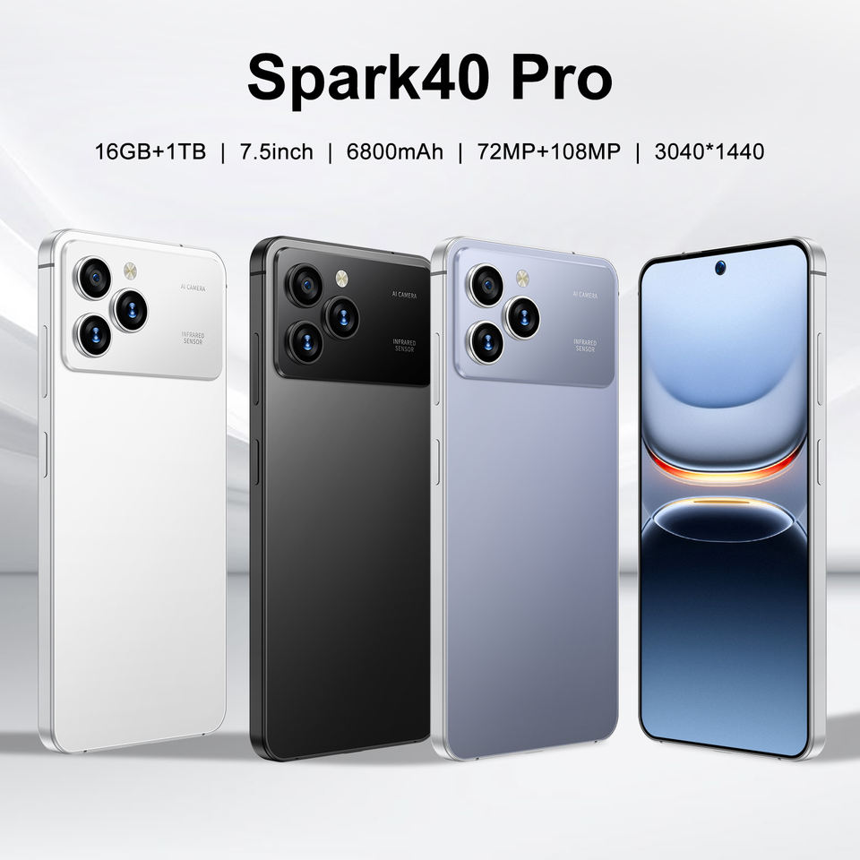 Spark40 Pro 5G Smartphone Cell Phone Stylus AI 16GB+1TB 7.5inch Screen ...