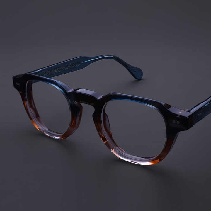 2024 New Design Bevelled Inside Design High-end Vintage Retro Acetate ...