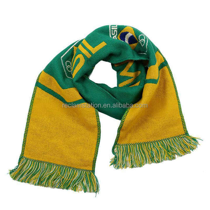 Promotional Factory Custom Fans Scarf Jacquard Sport Football Soccer ...