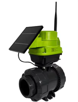 Electric Plastic Ball Valve with Solar Panel
