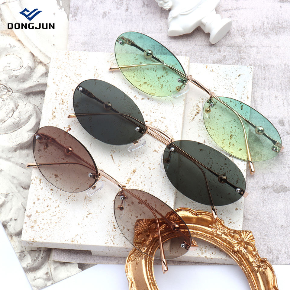 Custom Logo Fashion Newest Alloy Gradient Sun Glasses UV400 Shades ...