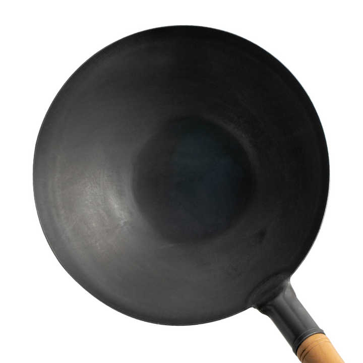 Chinese 26cm Traditional Wok Rust Resistant Carbon Steel Wok Black Hand ...