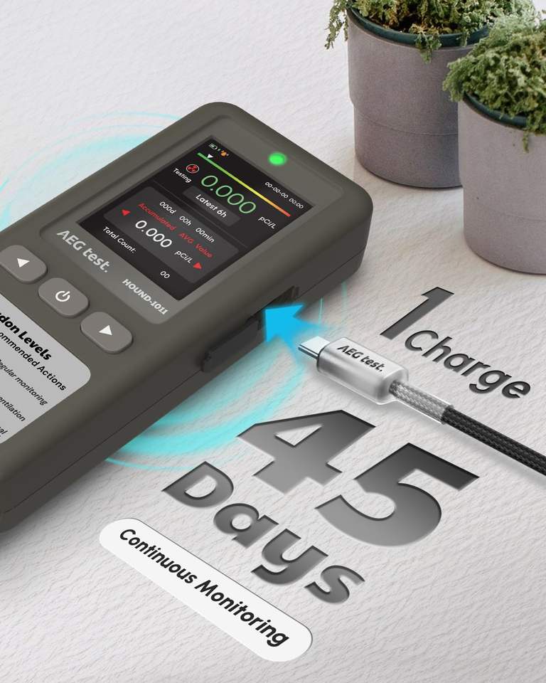 Radon Detector OEM Smart Air Quality Radon Semiconductor Monitor ...