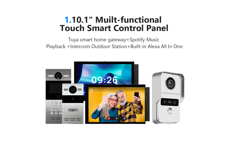 2025 Tuya Smart Central Control Panel - 10.1 Inch Android Screen