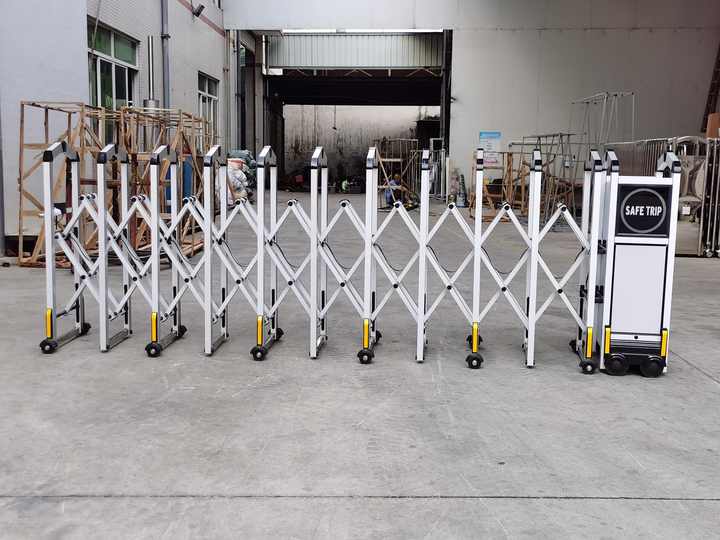 Aluminum Outdoor Remote Control Scissor Gate - Durable & Stylish