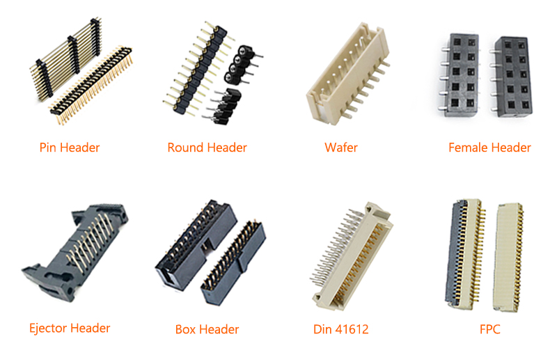 SMT type PCB pin header double row 2 to 40 pin customized high H2.0mm ...