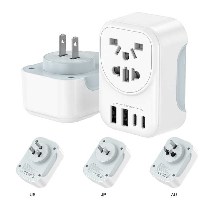 JP Electrical Plug Socket Outlet Function Control Power Adapter Multi ...