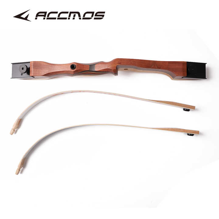 Accmos Archery White Bow Arrow Set - 54 Inch Recurve Bow