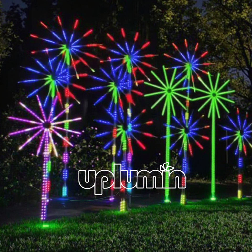 Outdoor Waterproof LED Firework Light Garden Decorations for Yard with ...