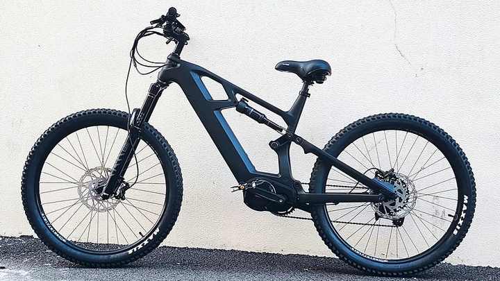 Leili Adult Carbon Fibre Full Suspension Mountain Ebike 1000W Bafang M620 Motor Mid Drive ...
