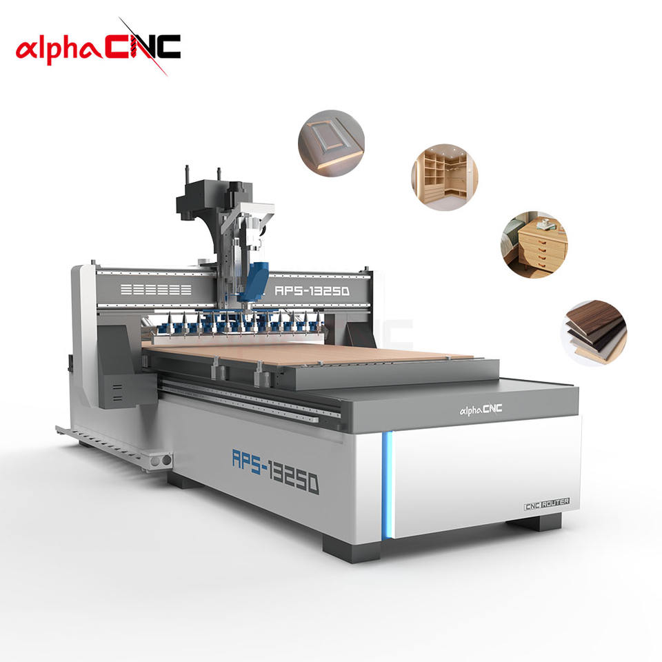 Alpha Nesting 3 Axis CNC Router Machine with ATC Spindle NC Studio ...