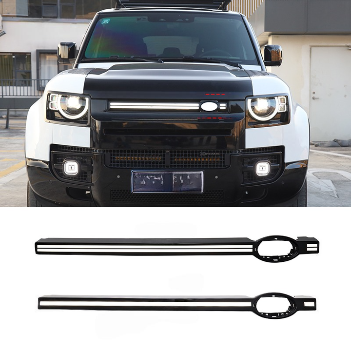 For 2020-2024 Land Rover Defender High Quality Gloss Black Front Bumper ...