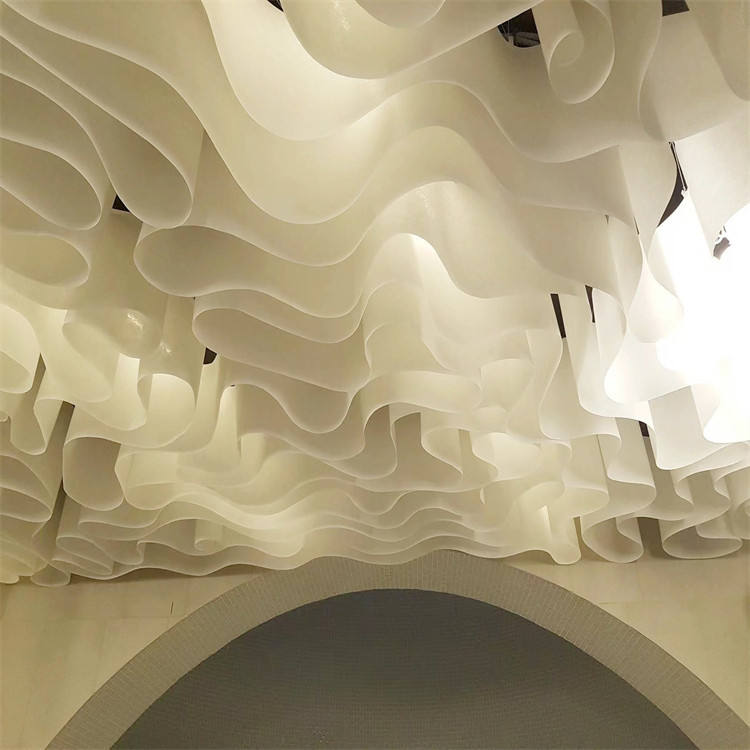 French Textured Paper Fire Retardant Ceiling Hanging Interior Ceiling ...