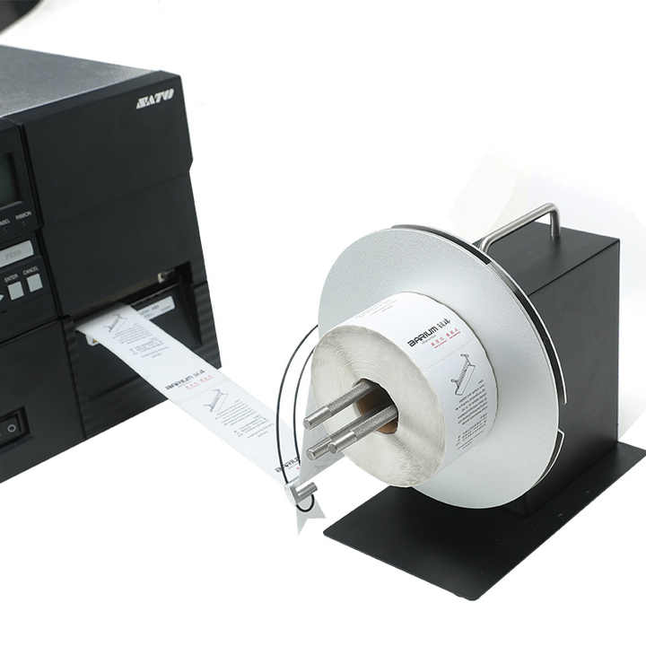 Small Roll Table Top Label Collecting Rewinder Machine Work with ...