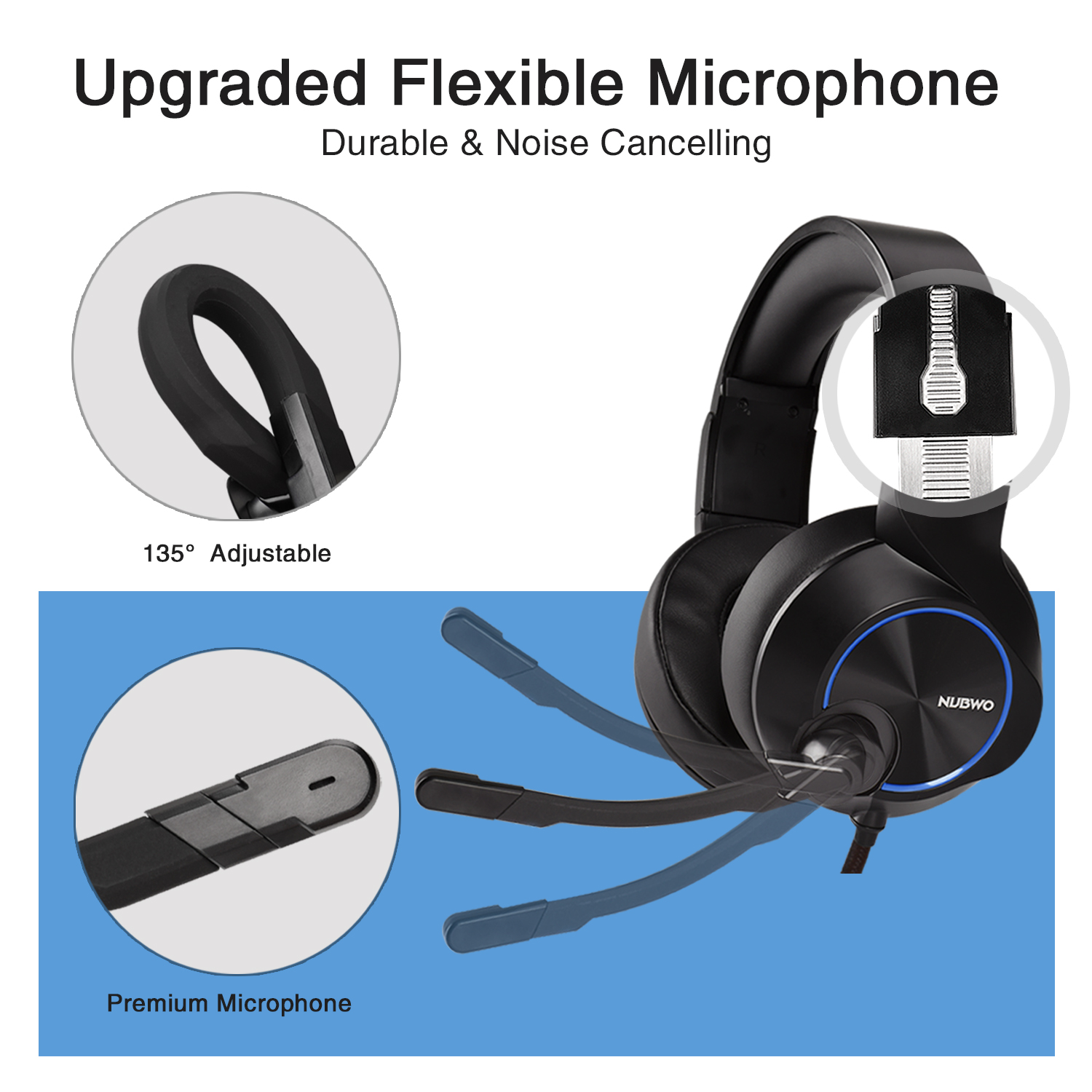 -20% sur Casque de jeu NUBWO N11 Interface 7.1 canaux 3.5MM - Noir ...