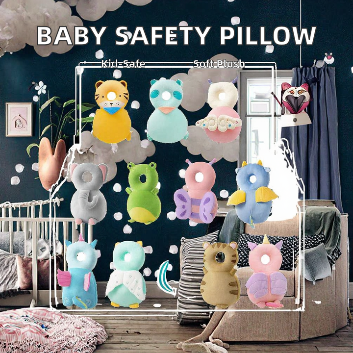 Cute Animal Anti-Fall Baby Safety Backpack Pillow Learning to Walk Head ...