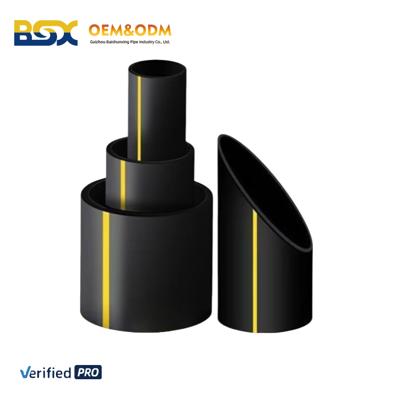 Custom High-pressure Flexible High-density Polyethylene Gas Pipe Yellow ...