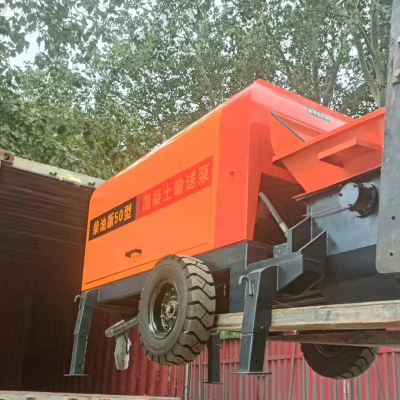 Stationary Diesel Concrete Pump 60m³/h High Pressure Type with High ...