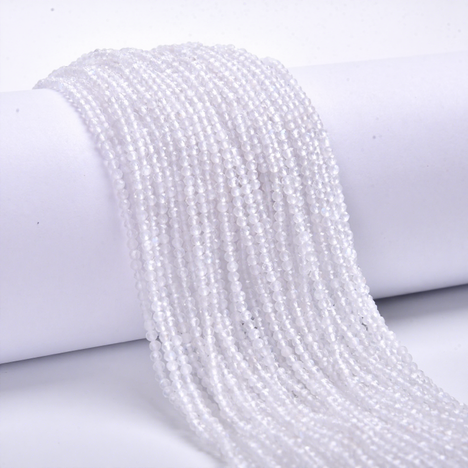 Fast Shipping Wholesale Natural Stone Round Cut 2mm Rock Crystal Quartz ...