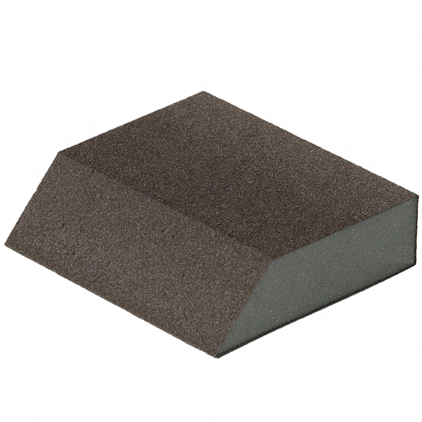 High density Aluminum Oxide 4-sides coated Hand Foam Sanding Block Foam ...