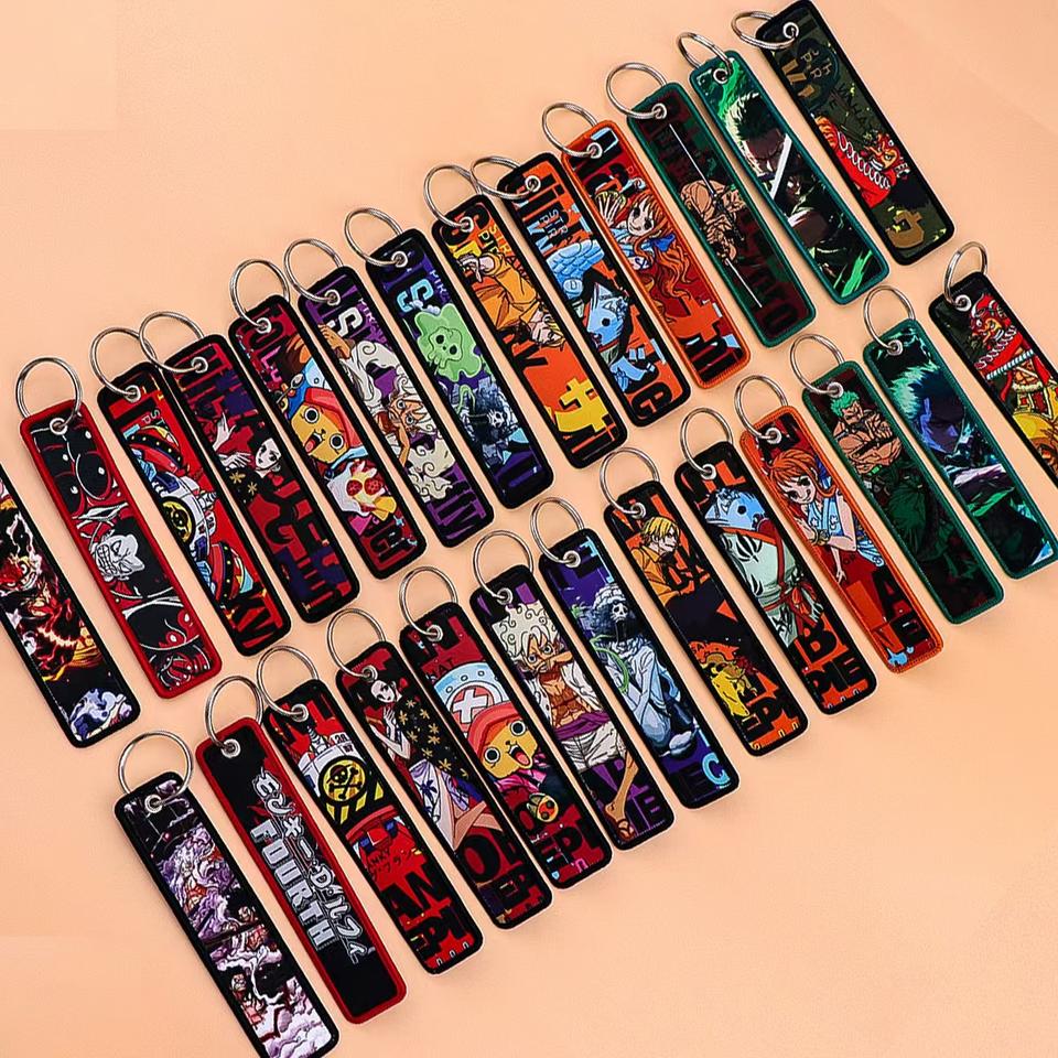 Wholesale Japanese Anime Double-Sided Printed Embroidered Keychain No ...
