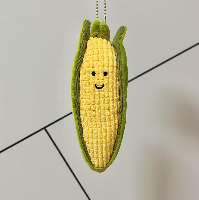 2025 New Year Sweet Corn Plush Toy Embroidered Stress Relief Toy PP ...