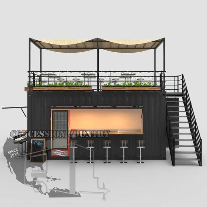 Folding Cafe Container - Luxury 20FT & 40FT Restaurants