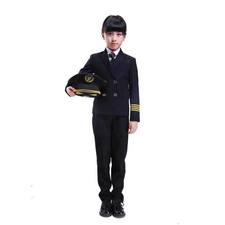 Cosplay Kids Airline Pilot Uniform - Performance & Style