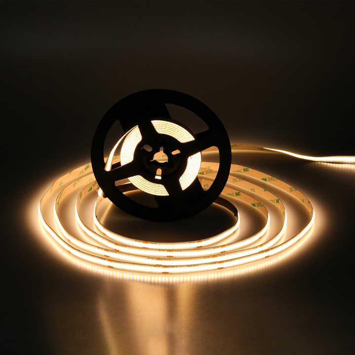 528-Light Monochrome Cob LED Light Strip DC12V 24V 10mm High CRI Copper ...