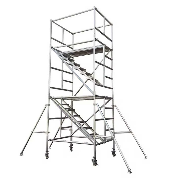 Floor Self-Closing Ladder Access Swing Gate Adjust Scaffold Metal ...