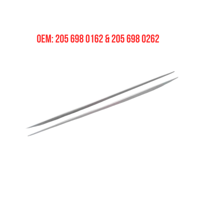 OEM Bottom Bright Strip L/R for Benz W205 AMG Double Row Buckle in ...