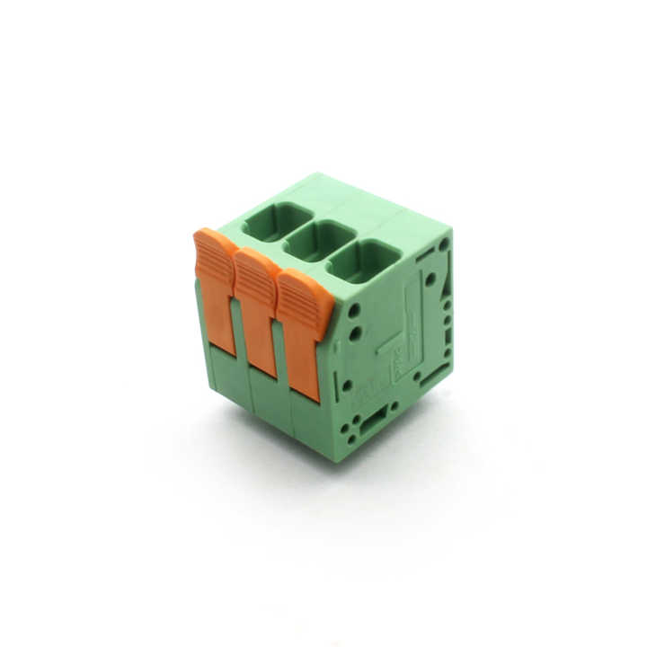 600V 66A PCB terminal block DG2216V 16mm² spacing 10 mm pitch green ...