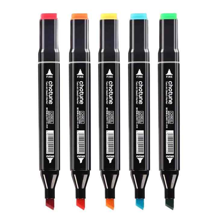 Factory Direct Sales 6mm Non Erasable Double Sided Writing 204 Color ...