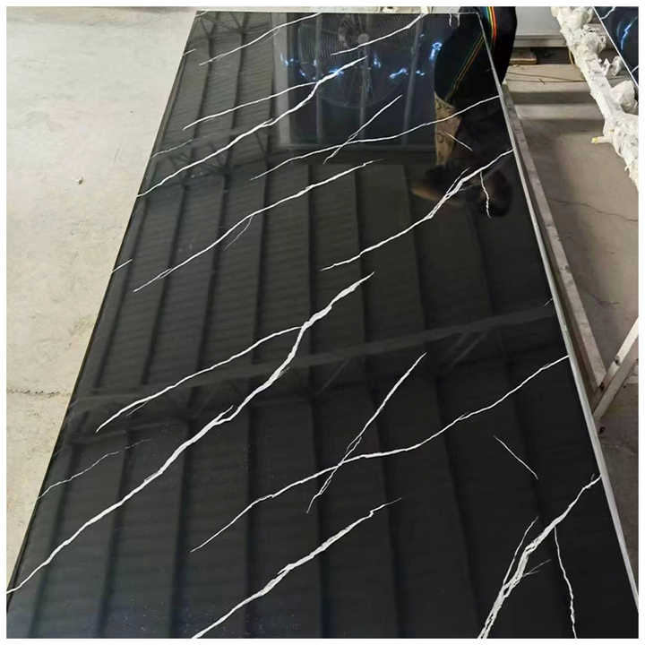 Low Price Marble Pvc Sheet/pvc Board for Interior Decoration Pvc Black ...
